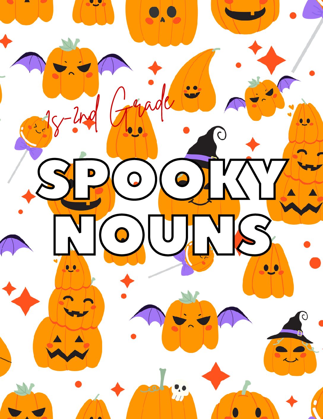 Spooky Nouns Worksheet - Smile Big Dream Bigger